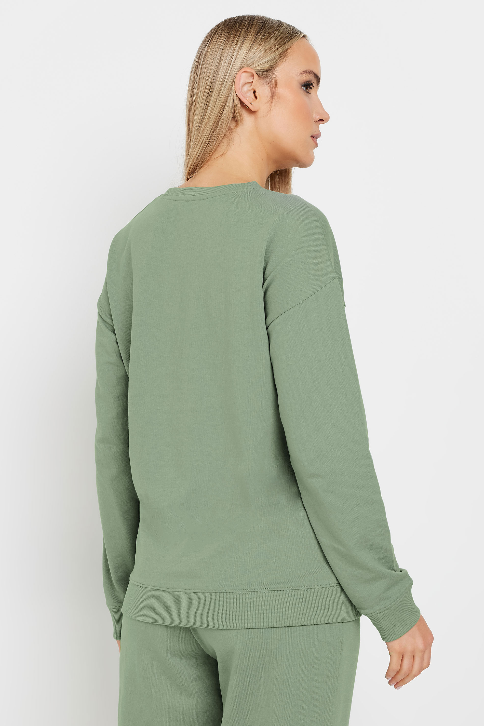 LTS Tall Sage Green Crew Neck Sweatshirt | Long Tall Sally
