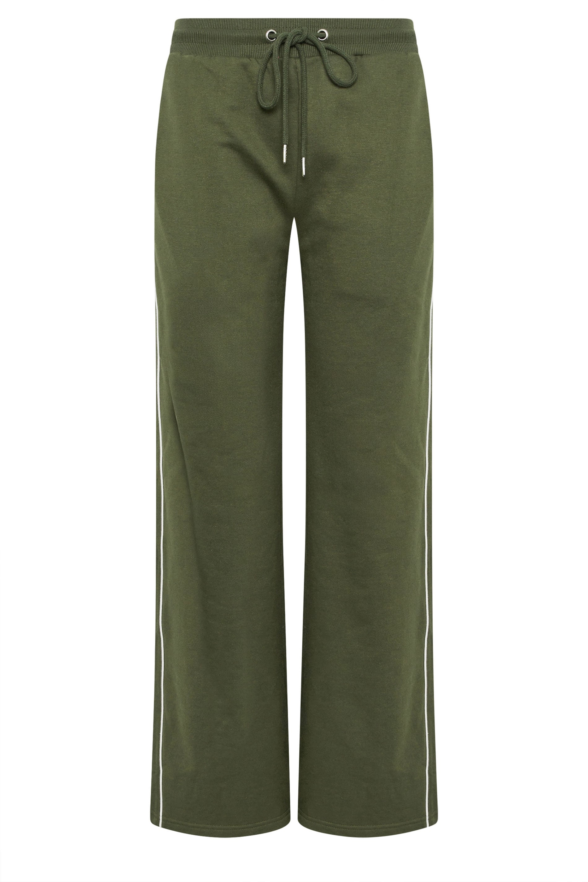 LTS Tall Women's Khaki Green Pipe Wide Leg Trousers | Long Tall Sally