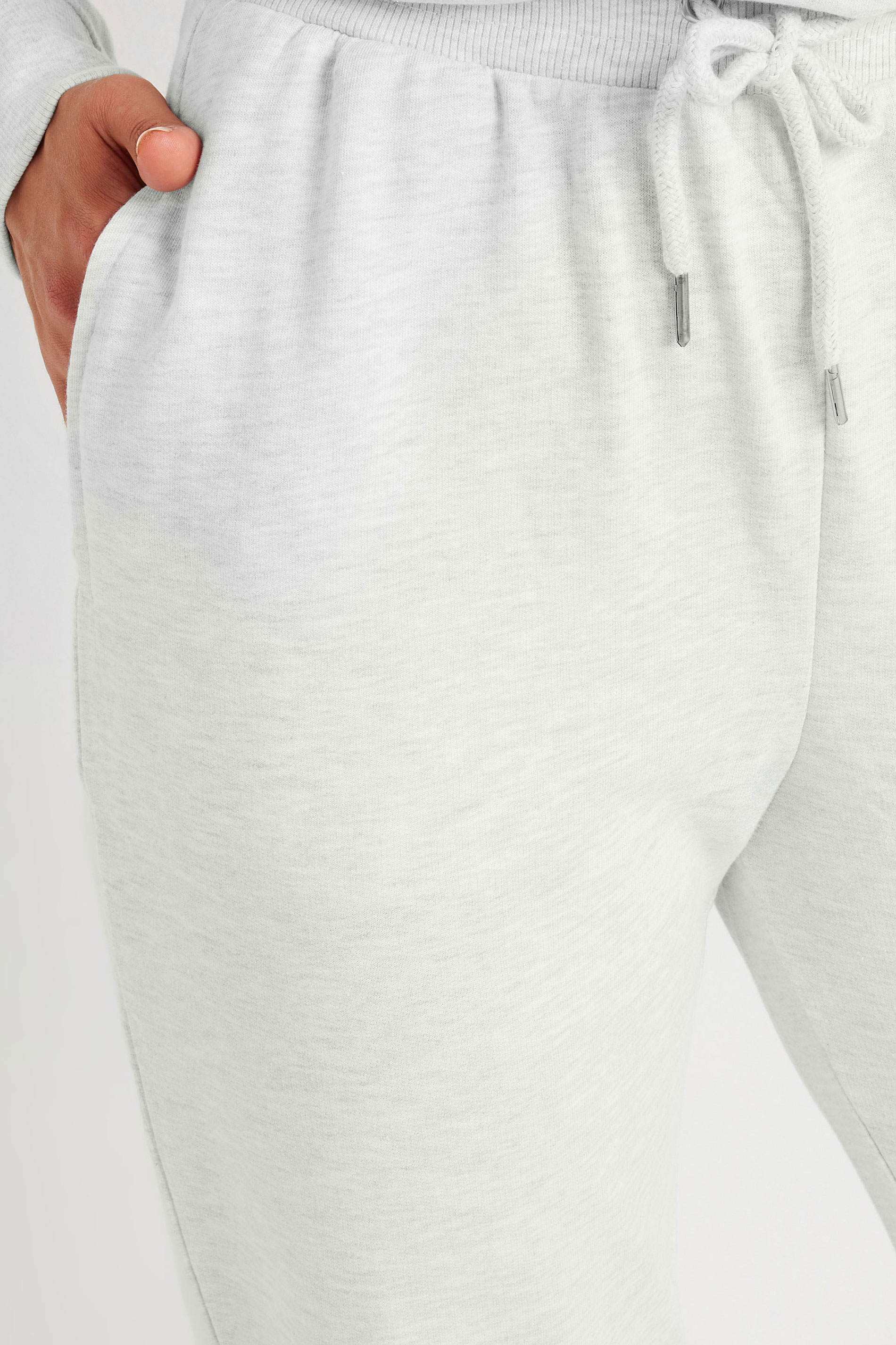 LTS Tall Light Grey Cuffed Drawstring Joggers | Long Tall Sally