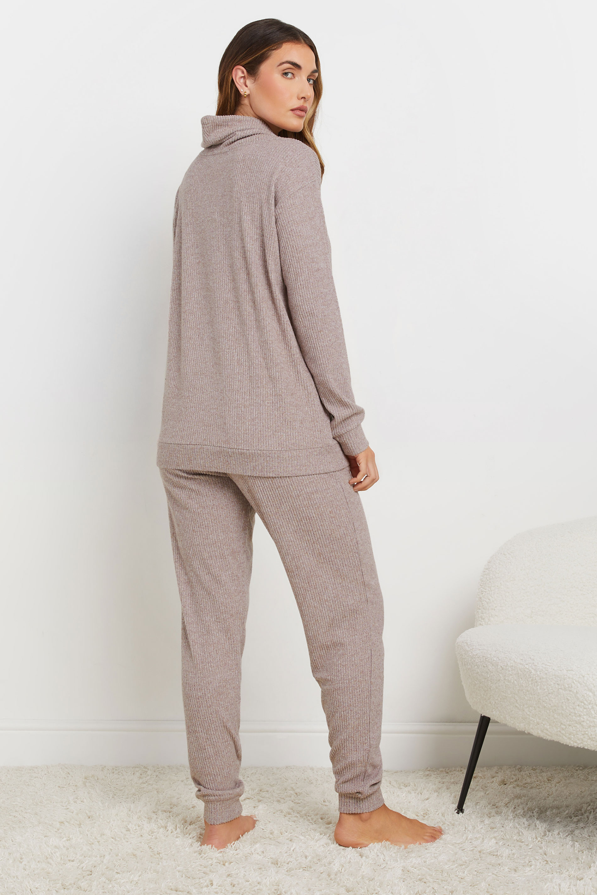 Lts Tall Blush Pink Soft Touch Cuffed Joggers Long Tall Sally